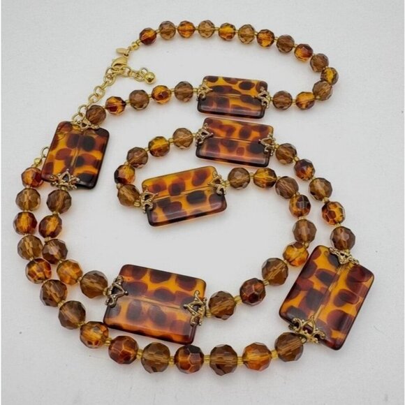 Joan Rivers | Jewelry | Vintage Joan Rivers Tortoise Shell Beaded ...